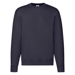 Fruit of the Loom - "Premium" Sweatshirt f&uuml;r Herren angesetzte &Auml;rmel (Marineblau)