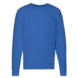 Fruit of the Loom - Sweatshirt f&uuml;r Herren/Damen Unisex Raglan&auml;rmel (K&ouml;nigsblau)