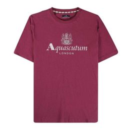 Aquascutum - "Active" T-Shirt f&uuml;r Herren (Burgunderrot)