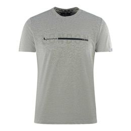 Aquascutum Herren London 1851 Split Logo T-Shirt (Grau)