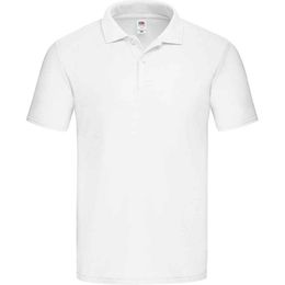 Fruit of the Loom - "Original" Poloshirt f&uuml;r Herren/Damen Unisex (Wei&szlig;)