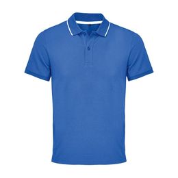 SOLS - "Palermo" Poloshirt f&uuml;r Herren/Damen Unisex (K&ouml;nigsblau/Wei&szlig;)