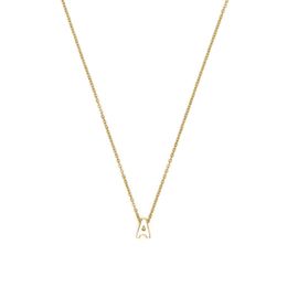 Luxenter Halskette mit 18-kar&auml;tiger Gelbgold-Finish &ndash; Alphabet