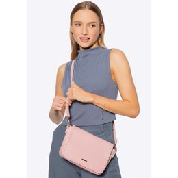 Wittchen Damen-Umh&auml;ngetasche mit &Uuml;berschlag, Rosa, Kunstleder