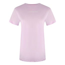 Moschino T-shirt Mit Auff&auml;lligem Logo In Pink