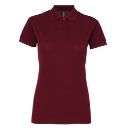 Asquith & Fox - Polo-Shirt mit kurzen &Auml;rmeln - Damen (Bordeaux)