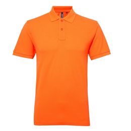 Asquith & Fox Damen/Damen Kurzarm-Poloshirt aus Performance-Mischung (Neon Orange)
