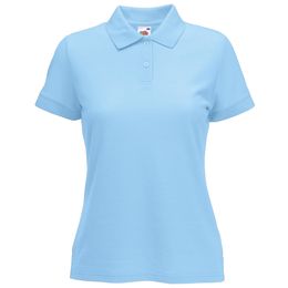 Fruit of the Loom Womens Lady-Fit 65/35 Kurzarm-Poloshirt (Himmelblau)