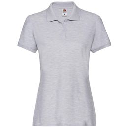 Fruit of the Loom - "Premium" Poloshirt f&uuml;r Damen (Heidekraut Grau)