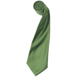 Premier Mens Plain Satin Krawatte (schmale Klinge) (2er-Pack) (Salbei)