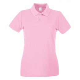 Fruit of the Loom - Poloshirt f&uuml;r Damen kurz&auml;rmlig (Babyrosa)