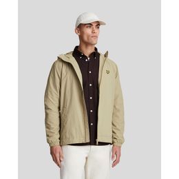 Lyle & Scott Herrenjacke mit durchgehendem Rei&szlig;verschluss und Kapuze in Gr&uuml;n