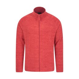 Mountain Warehouse - "Snowdon II" Fleecejacke Durchgehender Rei&szlig;verschluss f&uuml;r Herren (Rot)