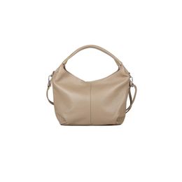 Giulia Monti Schultertasche Grau Beige