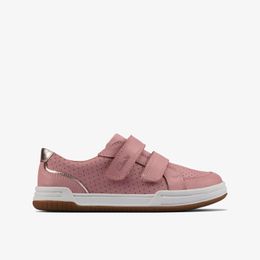 Clarks Fawn Solo K Hellrosa Lea Sneaker