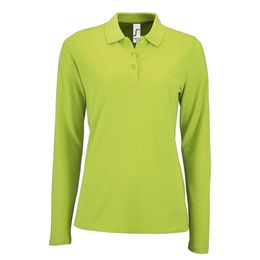 SOLS - "Perfect" Poloshirt f&uuml;r Damen Lang&auml;rmlig (Apfelgr&uuml;n)