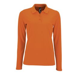 SOLS Womens/Ladies Perfect Langarm-Pique-Poloshirt (Orange)