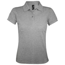 SOLS Womens/Ladies Prime Pique Polo Shirt (Grau meliert)