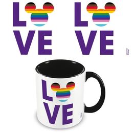 Disney - Kaffeebecher "Pride", "Love" (Wei&szlig;/Violett/Schwarz)