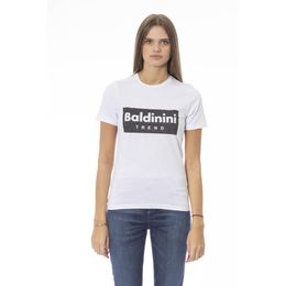 Baldinini Box Logo T-Shirt mit kurzem Arm und Rundhalsausschnitt