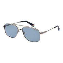 Polaroid Graue Metall Sonnenbrille