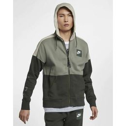 Nike Air Fleece Herren Full Zip Hoodie Olivgr&uuml;n