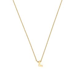 Luxenter Halskette mit 18-kar&auml;tiger Gelbgold-Finish &ndash; Alphabet