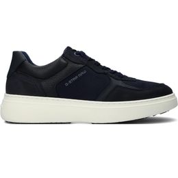G-Star Raw Niedriger Schnitt. Flache Schn&uuml;rsenkel. Get&auml;feltes Design. Geflochtene Schlaufen und &Ouml;sen an der Spitze. Geformte Sohle, strukturierter Boden. Gef&uuml;llte Kn&ouml;chelst&uuml;tze. Schn&uuml;rsenkel. Diese Sneaker sind aus robustem Leder gefertigt und mit Textildetails versehen. 78% Rindsleder, 22% Textil