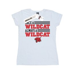 Disney - "High School Musical The Musical Once A Wildcat" T-Shirt f&uuml;r Damen (Wei&szlig;)