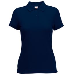 Fruit of the Loom Womens Lady-Fit 65/35 Kurzarm-Poloshirt (Deep Navy)