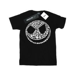 Disney - "Nightmare Before Christmas Jack Skull Collage" T-Shirt f&uuml;r Damen (Schwarz)