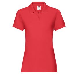 Fruit of the Loom - "Premium" Poloshirt f&uuml;r Damen (Rot)