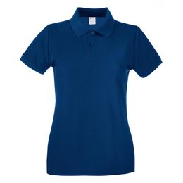 Fruit of the Loom - Poloshirt f&uuml;r Damen kurz&auml;rmlig (Marineblau)