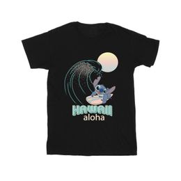 Disney - "Lilo And Stitch Hawaii" T-Shirt f&uuml;r M&auml;dchen (Schwarz)