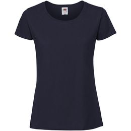 Fruit of the Loom Womens/Ladies Fit Ringspun Premium Tshirt (Deep Navy)