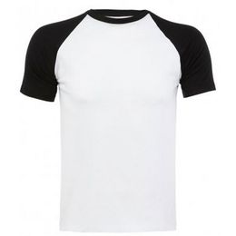 SOLS Herren Funky Contrast Kurzarm T-Shirt (Wei&szlig;/Schwarz)