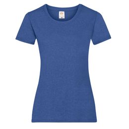 Fruit of the Loom Damen/Damen Lady-Fit Valueweight Kurzarm T-Shirt (5er Pack) (Retro Heather Royal)