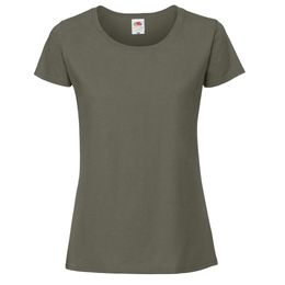 Fruit of the Loom Womens/Ladies Ringspun Premium T-Shirt (Deep Green)