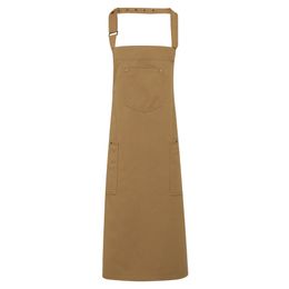 Premier Unisex-Latzsch&uuml;rze aus Chino-Baumwolle (Khaki)