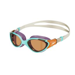 Speedo - "Biofuse 2.0" Schwimmbrille 2024 f&uuml;r Damen (Blau/Orange)