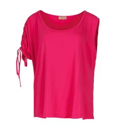 Rotes fuchsiafarbenes asymmetrisches Top