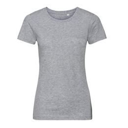 Russel Athletic Russell - T-Shirt, Baumwolle aus biologischem Anbau f&uuml;r Damen (Hellgrau)