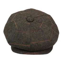 Herren Peaky Blinders Fischgr&auml;ten-Flachhut