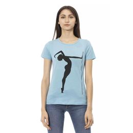 Silhouette Grafik T-Shirt mit kurzen &Auml;rmeln