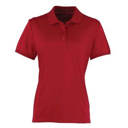 Premier - "Coolchecker" Poloshirt f&uuml;r Damen (Burgunderrot)