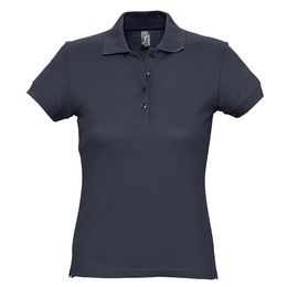 SOLS Womens/Ladies Passion Pique Short Sleeve Polo Shirt (Navy)