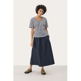 PART TWO T-shirt Relaxed fit Navy Mini Grid Flower floral
