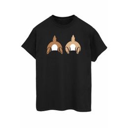 Disney - "Chip N Dale Backside Breast Print" T-Shirt f&uuml;r Damen (Schwarz)