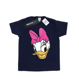 Disney - "Daisy Duck Head Painted" T-Shirt f&uuml;r Damen (Marineblau)