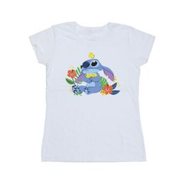 Disney - "Lilo & Stitch Birds" T-Shirt f&uuml;r Damen (Wei&szlig;)